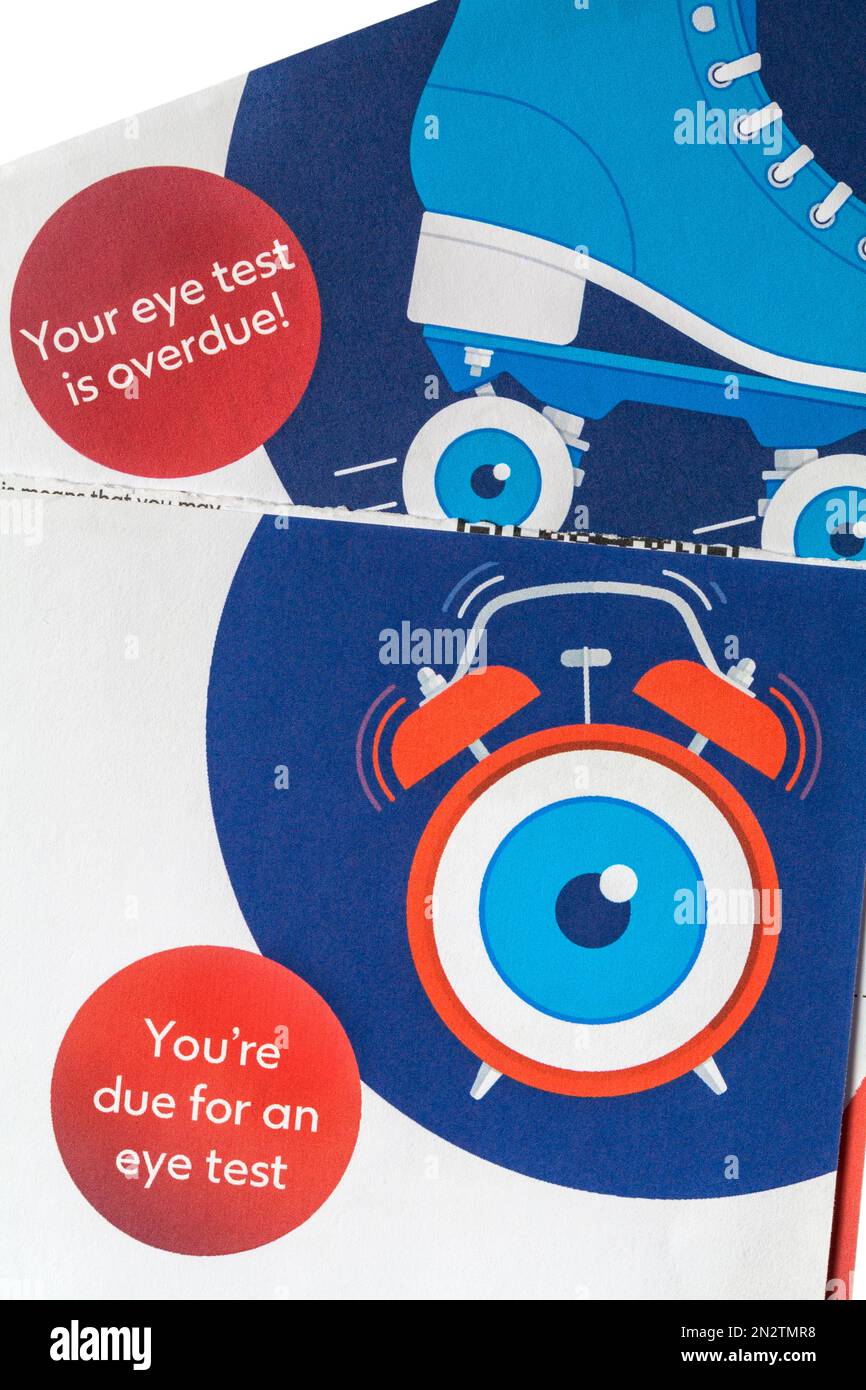 Your eye test is overdue hi-res stock photography and images - Alamy