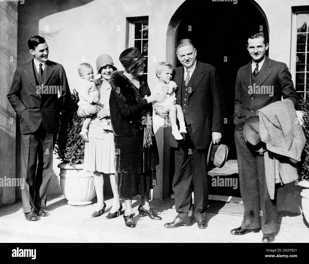 Presidential candidate Herbert Hoover and his family pose on the ...