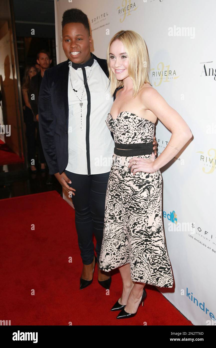 Alex Newell and Becca Tobin attend the Kindred Foundation's "Family Has ...