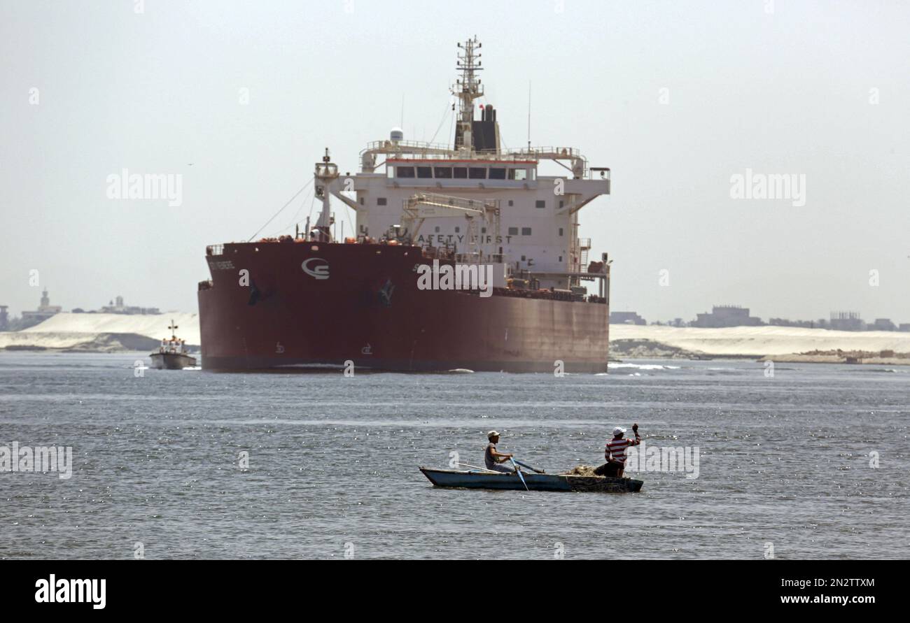 FILE - In this Aug. 12, 2014 file photo, Egyptian fishermen fish in ...