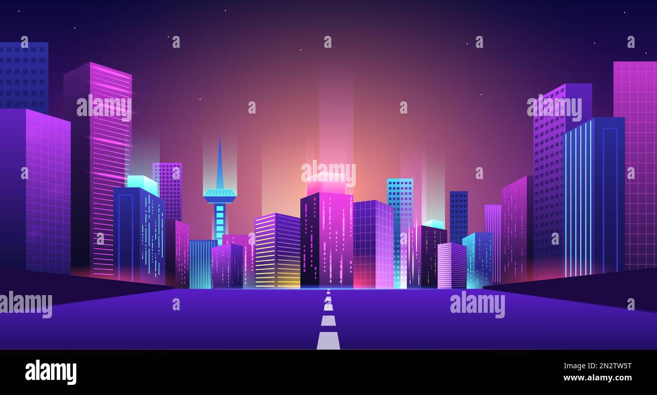 Bright Futuristic Cityscape