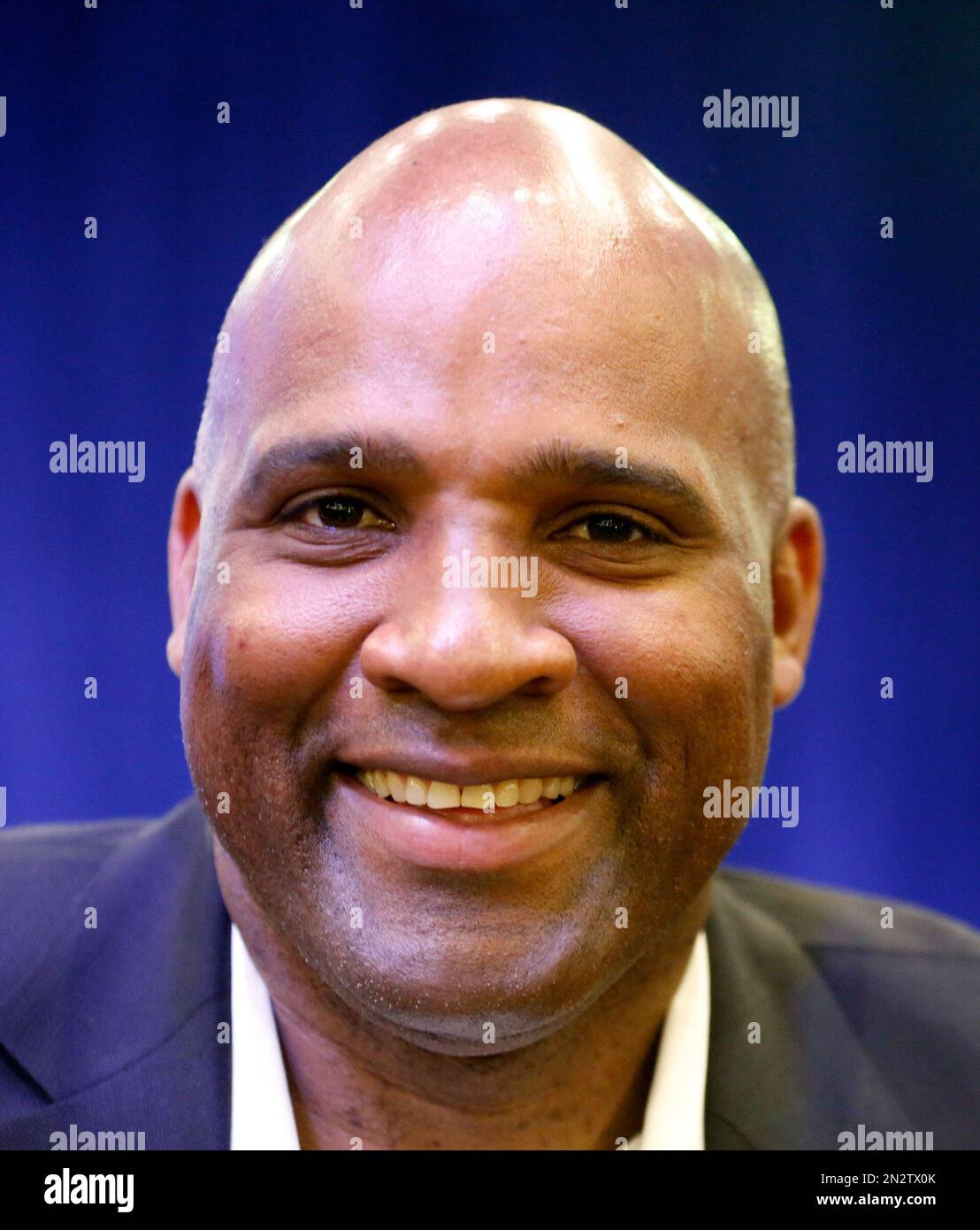 New York Red Bulls assistant coach Denis Hamlett poses for a picture ...