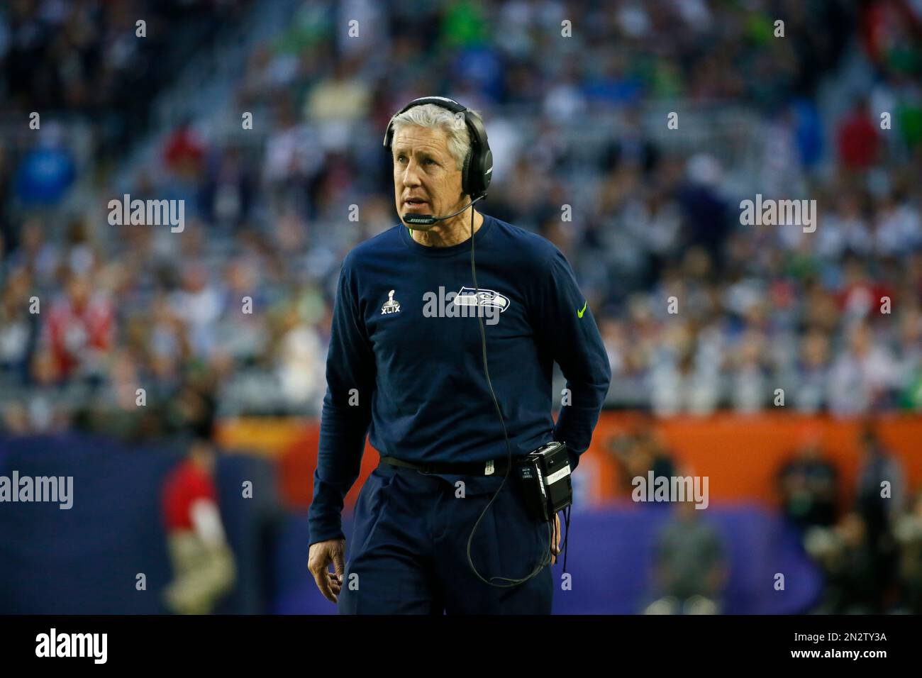 Seattle Seahawks head coach Pete Carroll during the first half of NFL ...