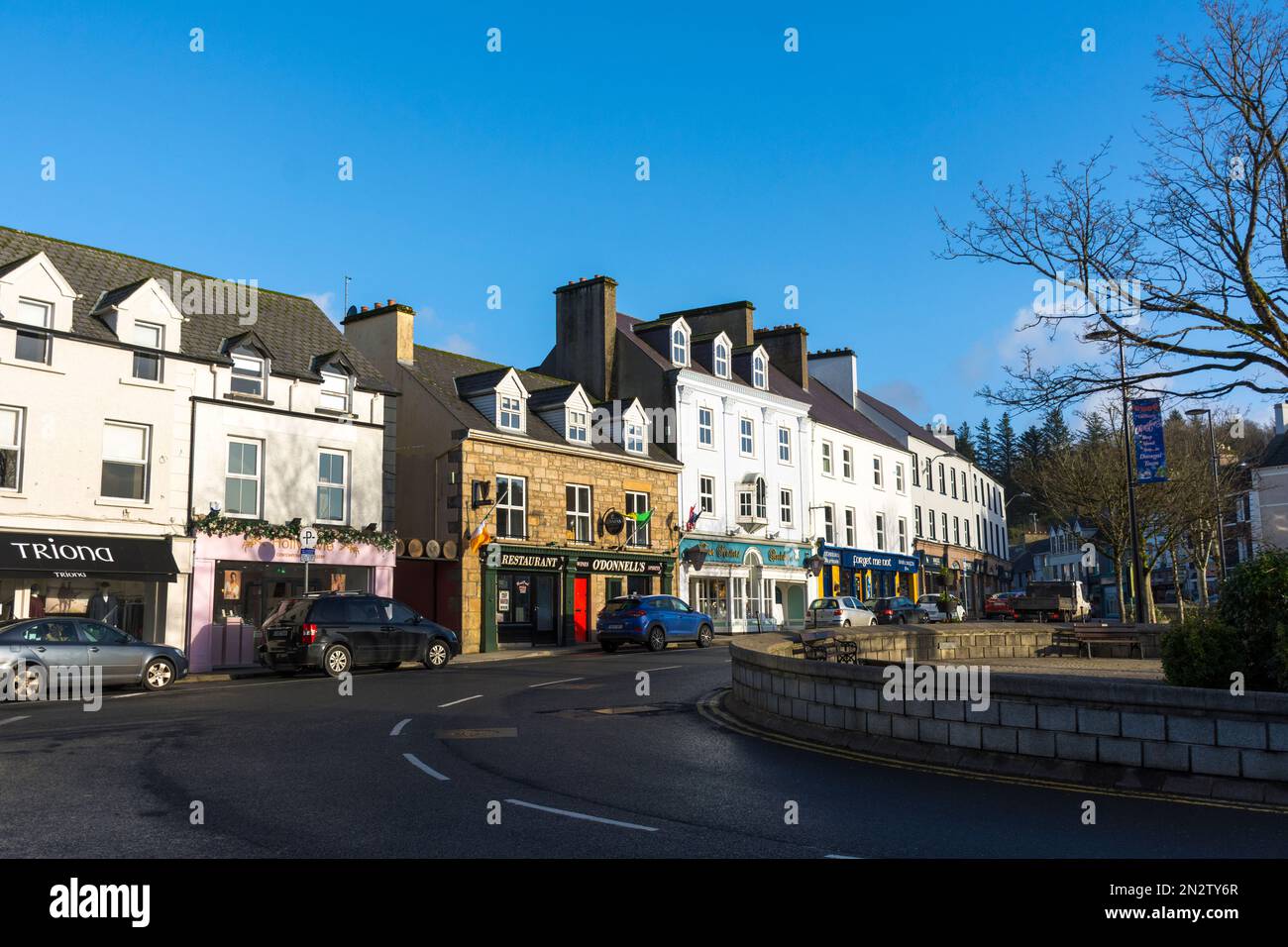 The Diamond in the centre of Donegal Town, County Donegal, Ireland ...