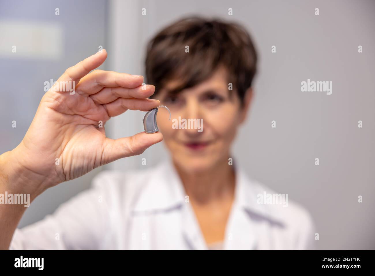 Hearing woman funnel hi-res stock photography and images - Alamy