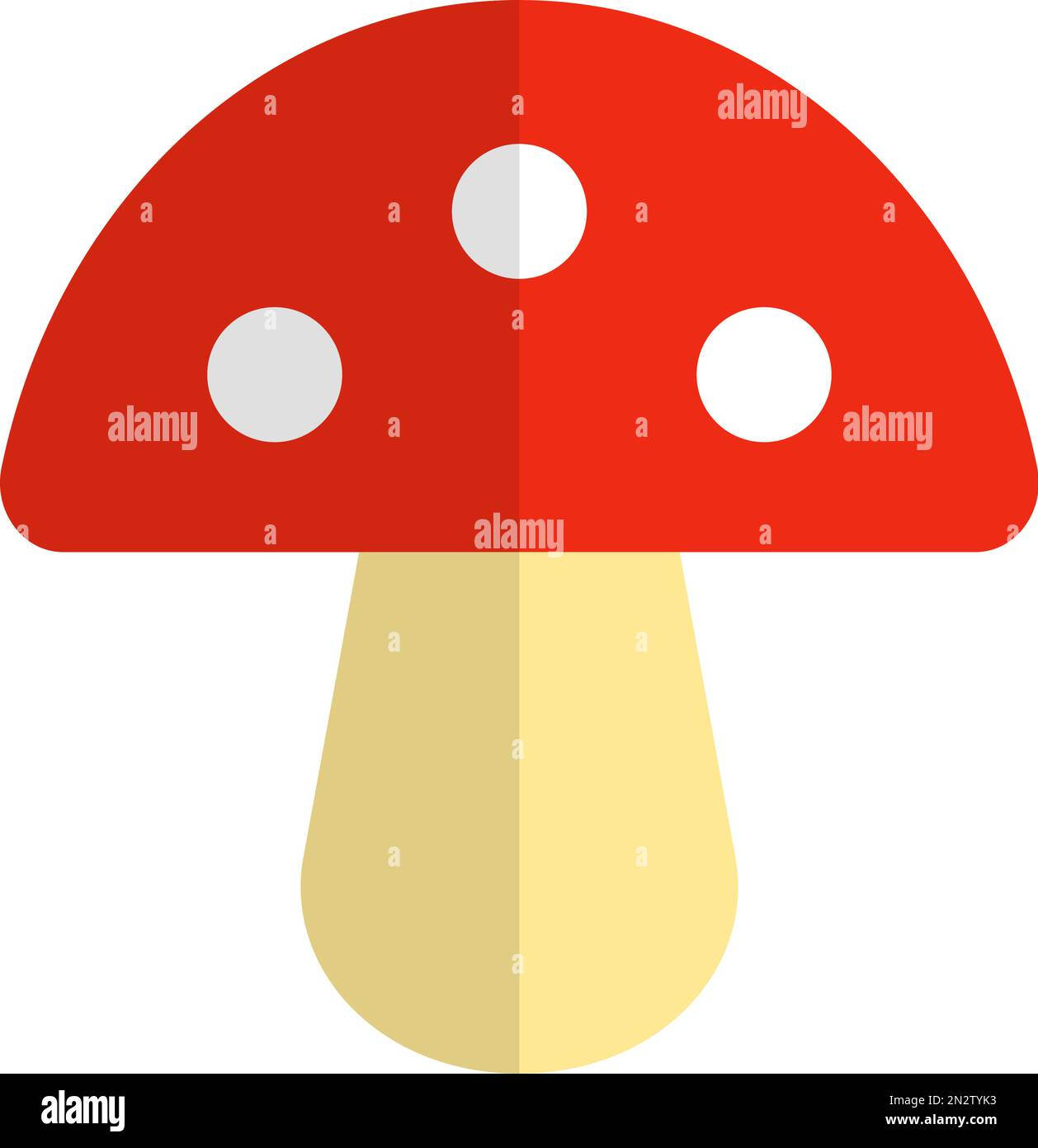 Red mushroom icon. Amanita muscaria icon. Editable vector Stock Vector ...
