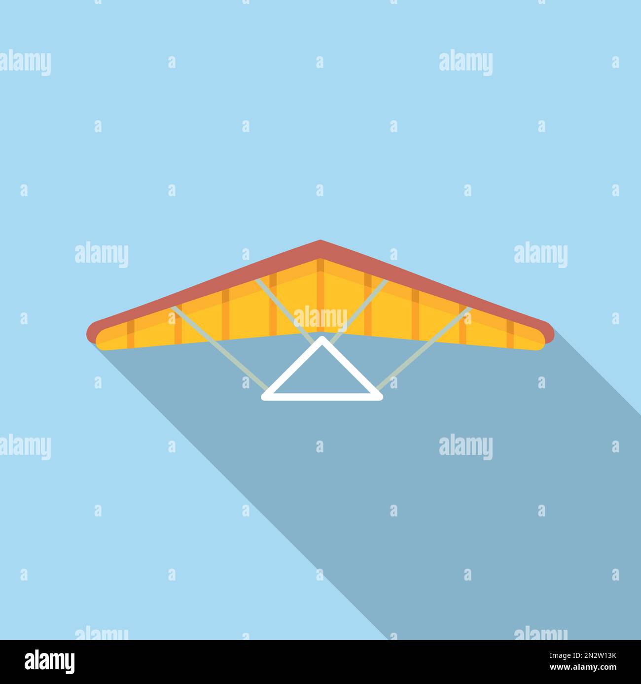 Glider aerodynamics icon flat vector. Para air. Man sky Stock Vector ...