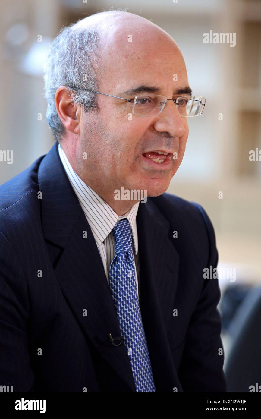U.S-born businessman William Browder answers reporters during an ...