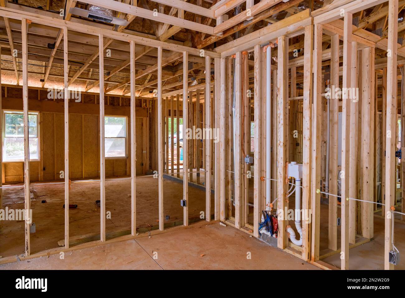 For newly constructed house, all communication lines well as plumbing ...