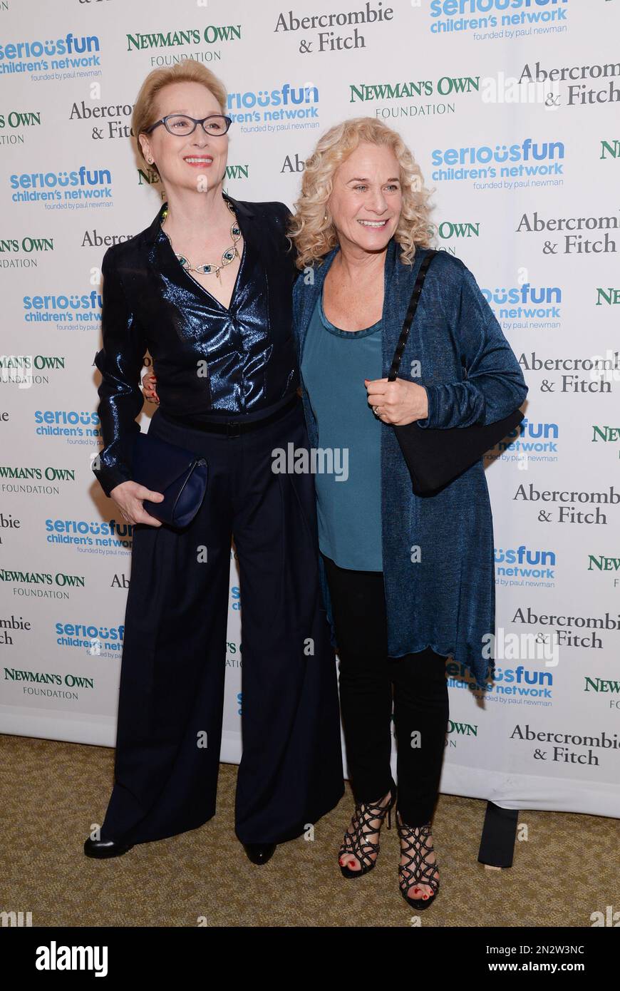 Meryl Streep, left, and Carole King attend "An Evening of SeriousFun ...
