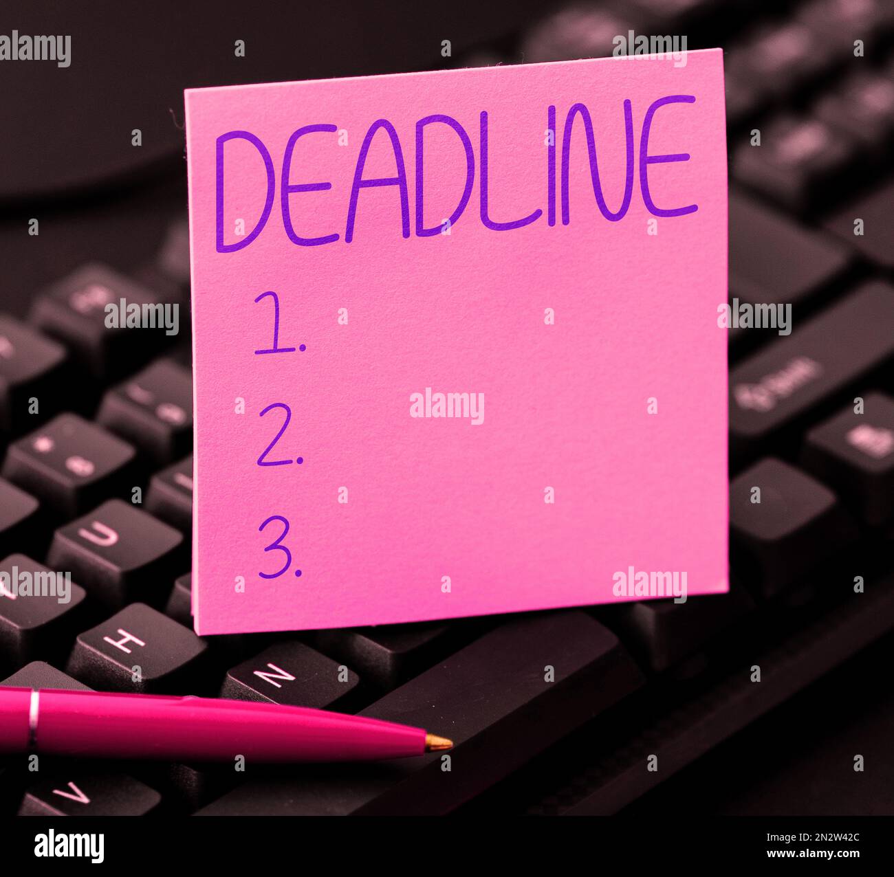 Sign displaying Deadline, Word Written on Period of time by which ...
