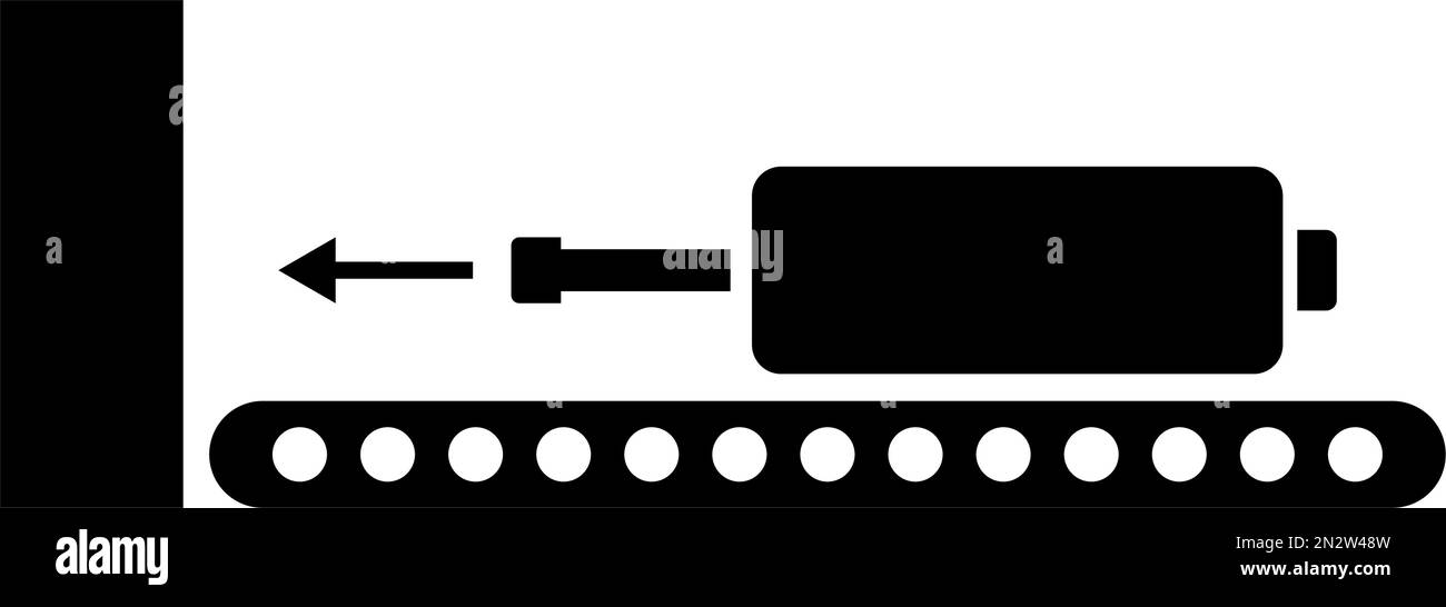 Baggage inspection silhouette icon at airport. Security check. Editable ...