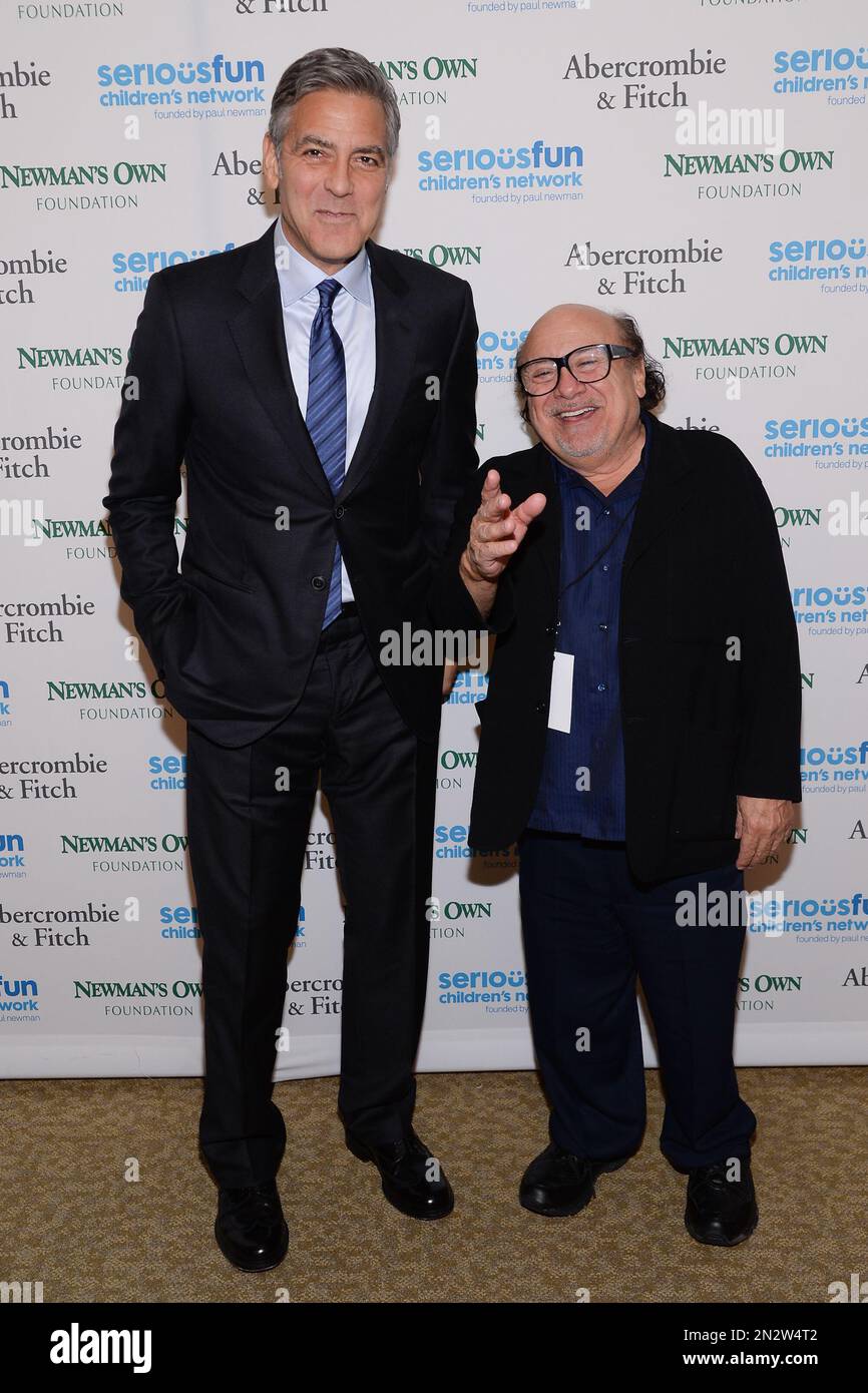 Actors George Clooney and Danny DeVito attend "An Evening of SeriousFun Celebrating the Legacy ...