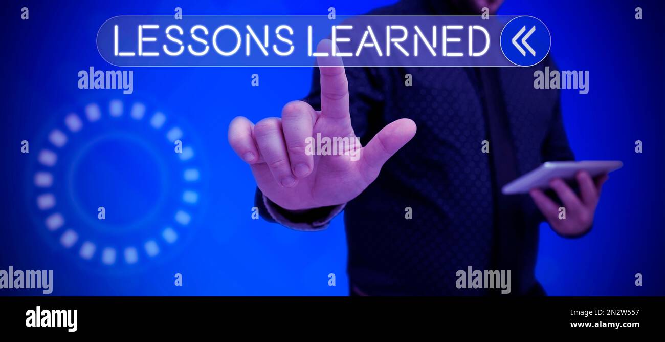Inspiration showing sign Lessons Learned, Concept meaning Promote share ...