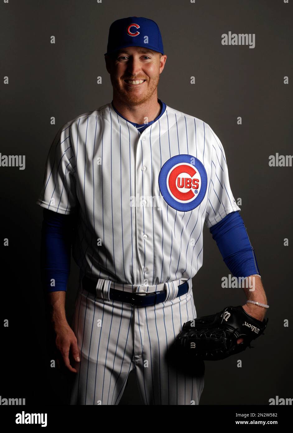 Chicago Cubs’ Dallas Beeler poses for a picture during the teams photo ...