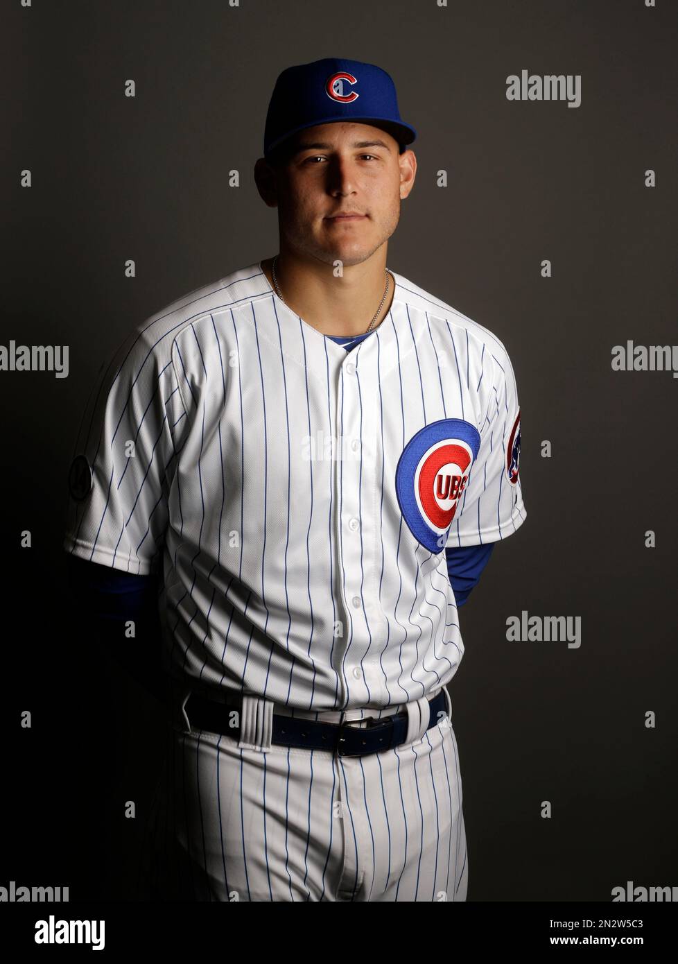 Chicago Cubs’ Anthony Rizzo poses for a picture during the teams photo ...