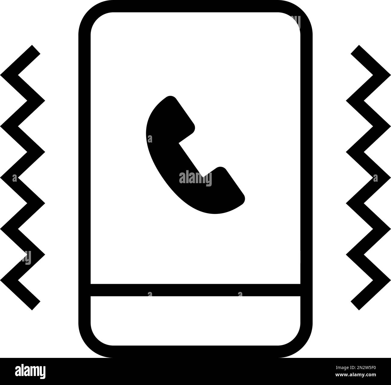 Smartphone phone call incoming icon. Editable vector Stock Vector Image ...