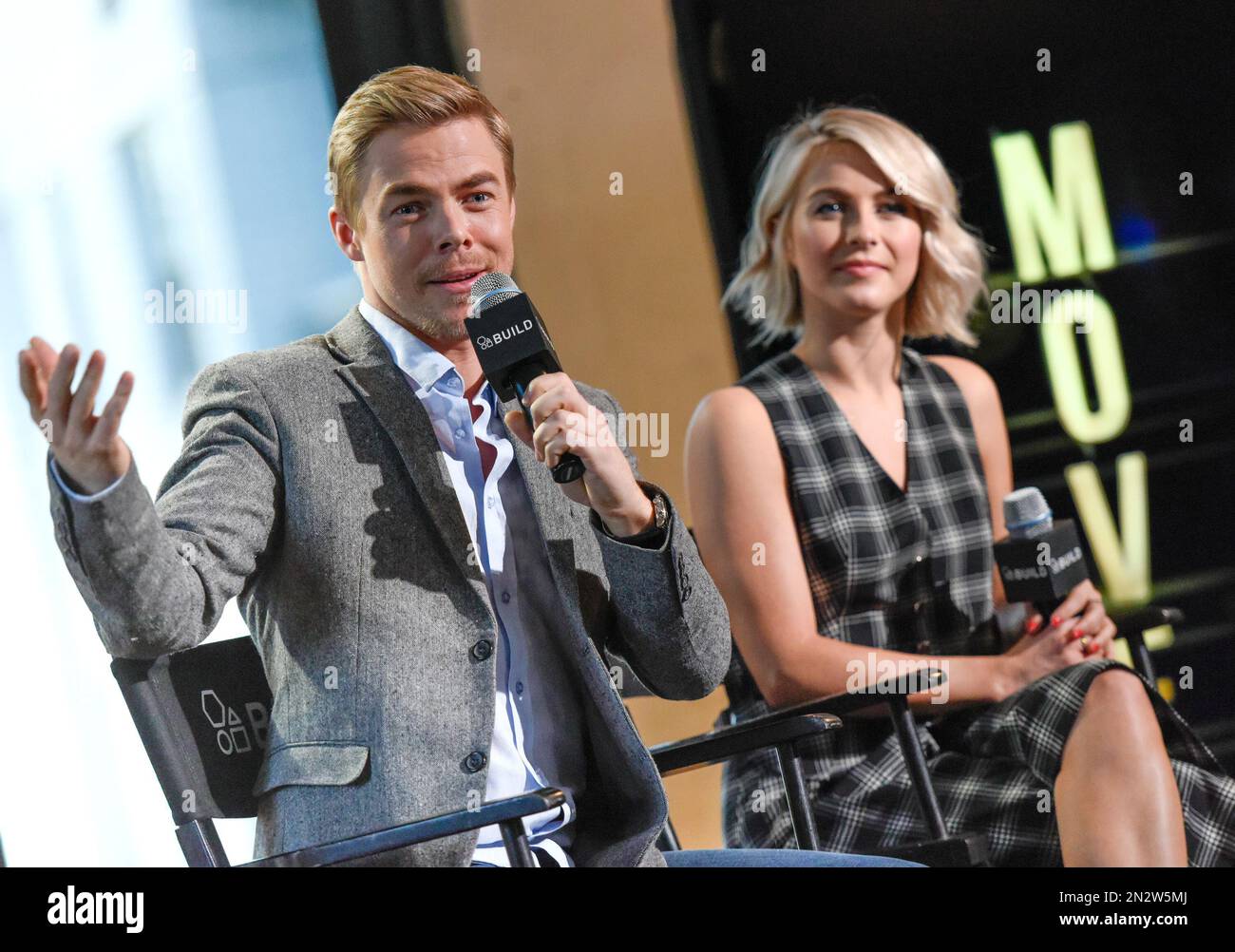 Dancers Derek Hough and Julianne Hough participate in AOL's BUILD ...