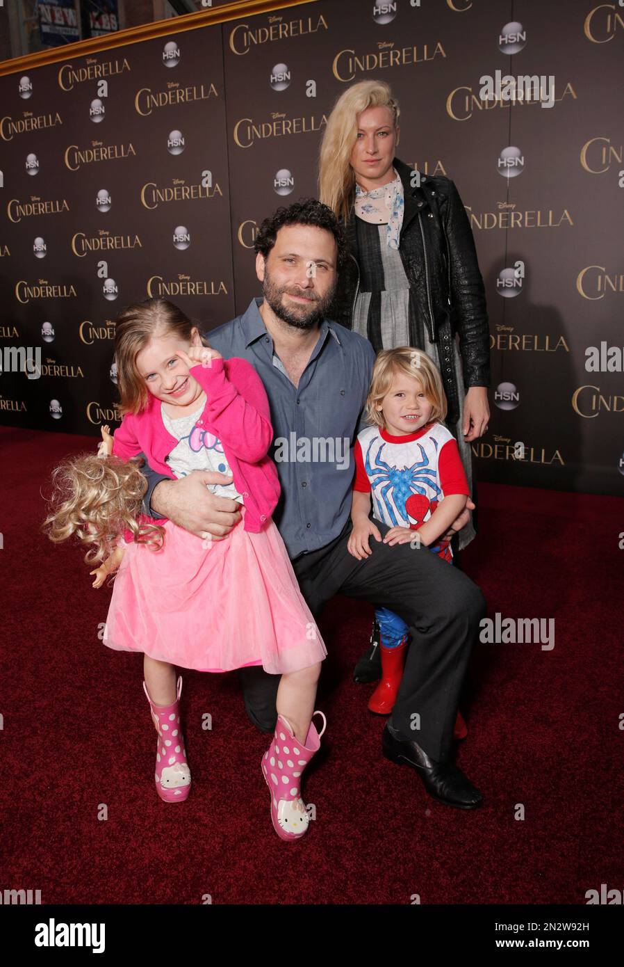 Jeremy Sisto and family attend the World Premiere Of "Cinderella" on ...