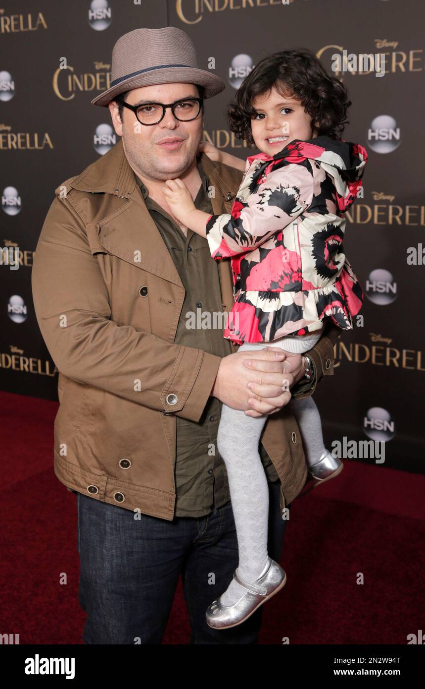 Josh Gad and daughter attend the World Premiere Of "Cinderella" on ...