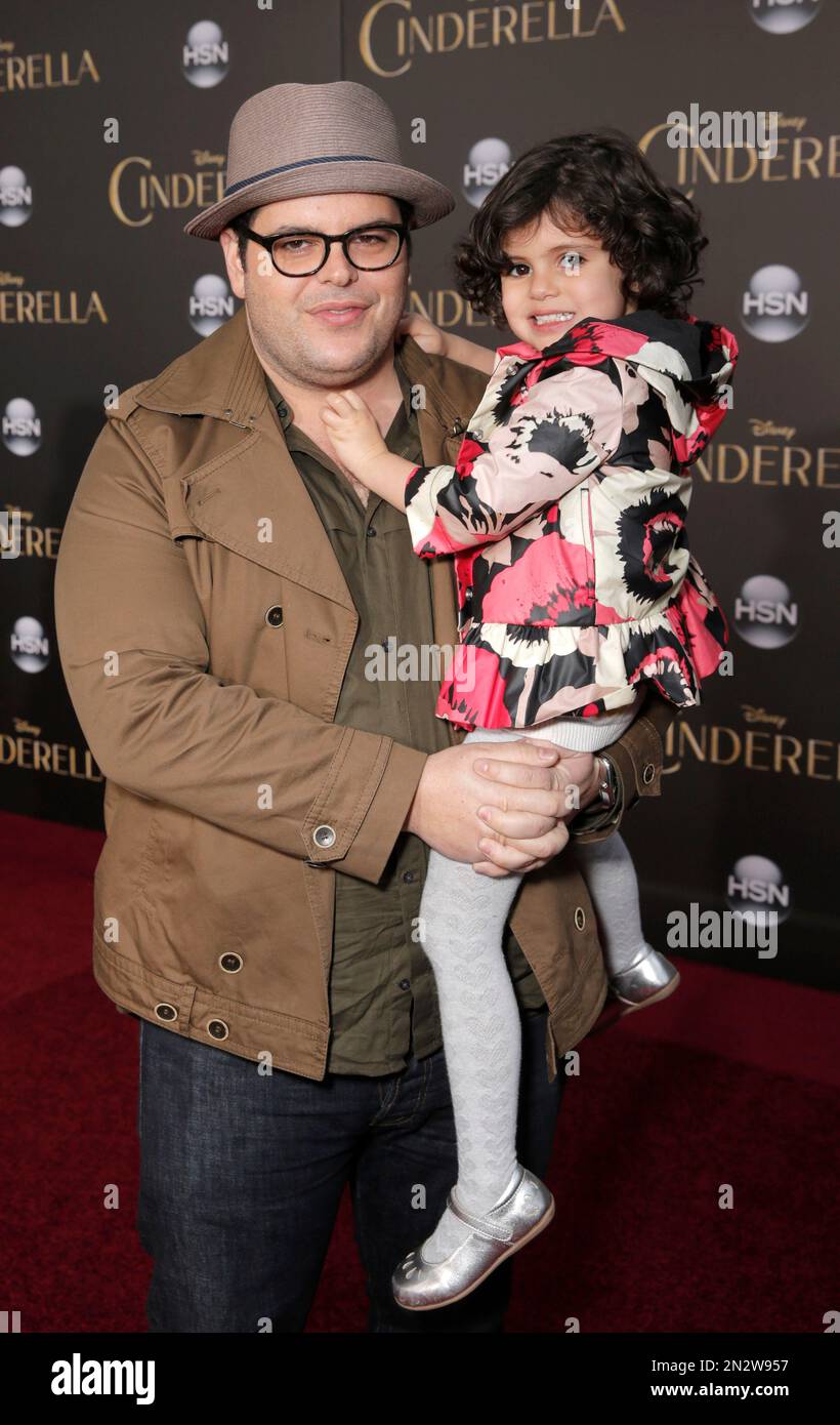 Josh Gad and daughter attend the World Premiere Of "Cinderella" on ...