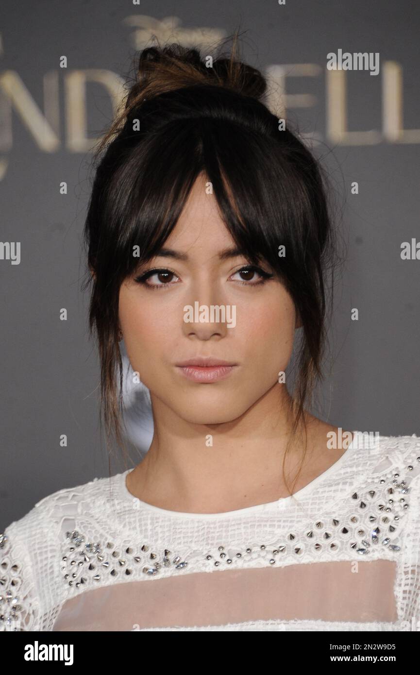 Chloe Bennet arrives at the World Premiere Of "Cinderella" on Sunday ...