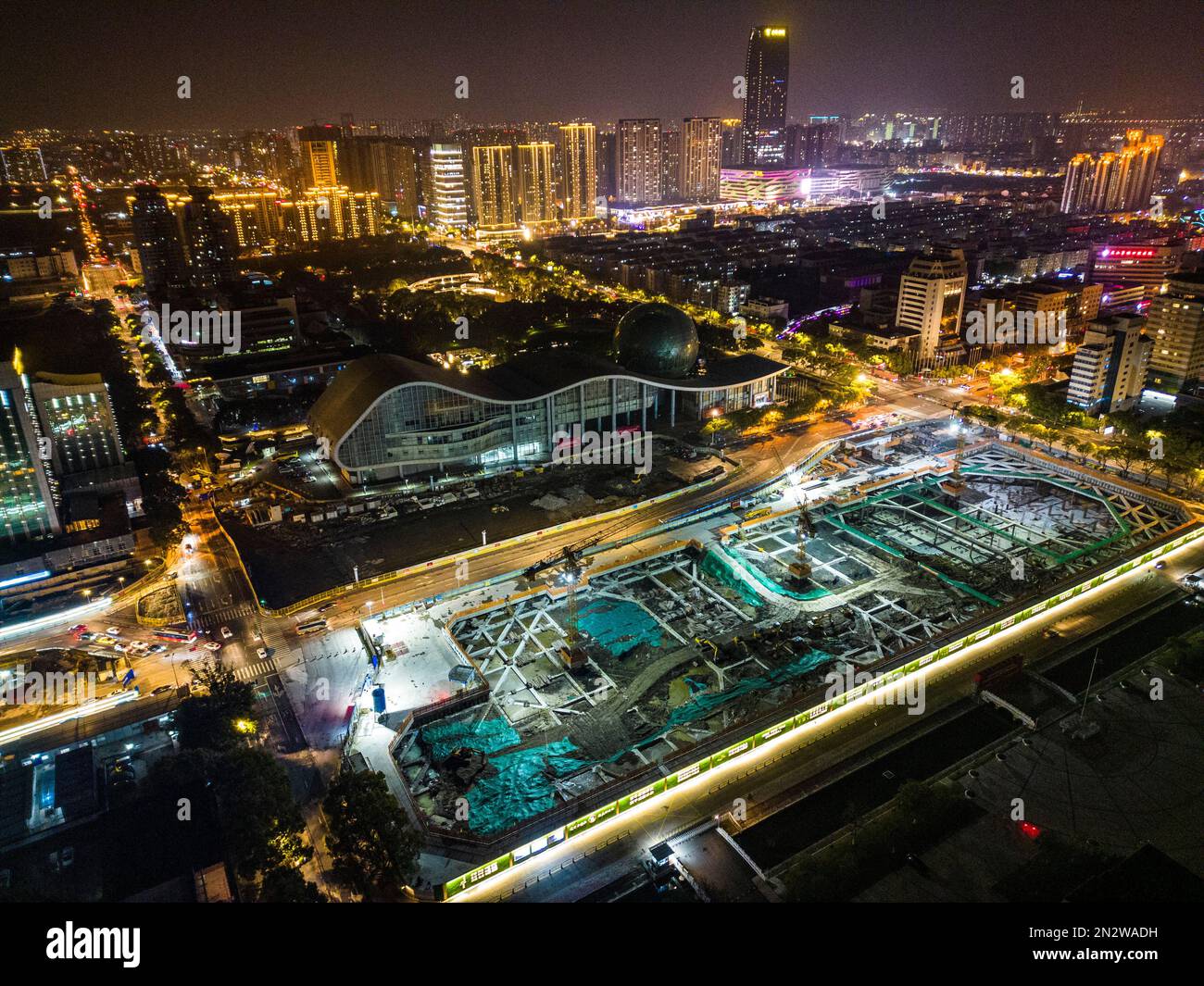 SUZHOU, CHINA - FEBRUARY 7, 2023 - An aerial photo shows the ...