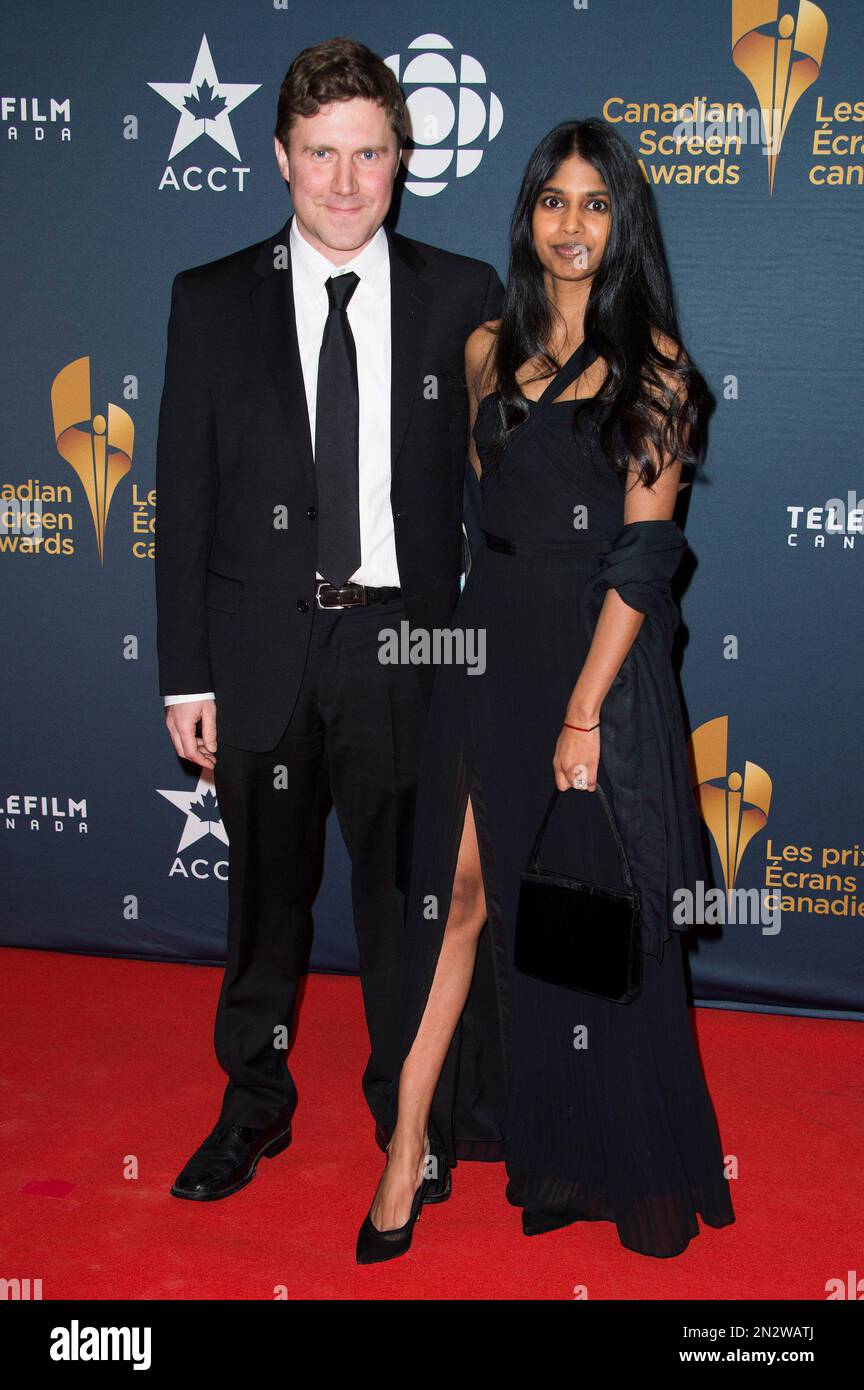 Jeffrey St. Jules and Shalini St. Jules arrive at the Canadian Screen ...