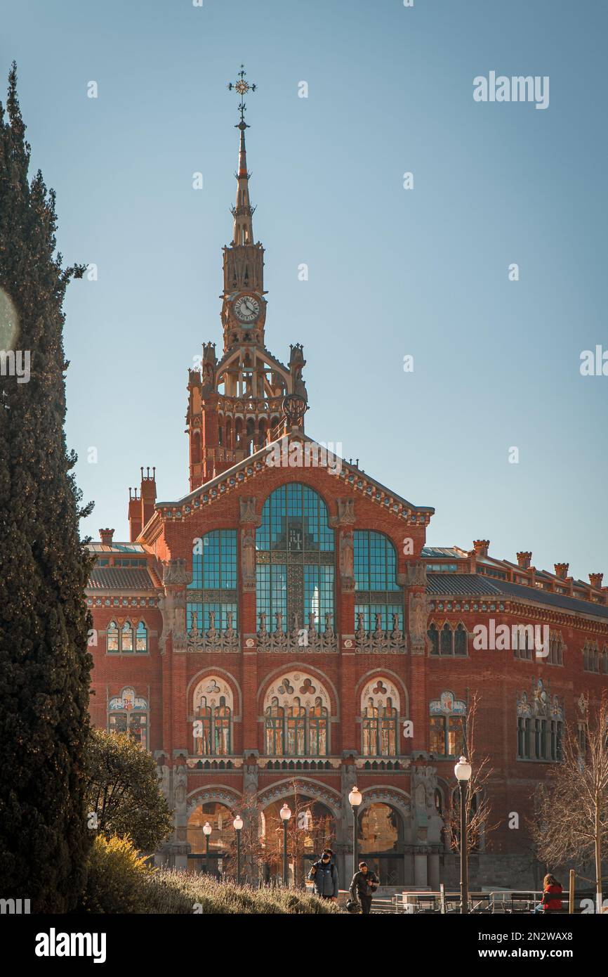 Hospital de Santa Creu i de Sant Pau Barcelona, Spain Stock Photo - Alamy