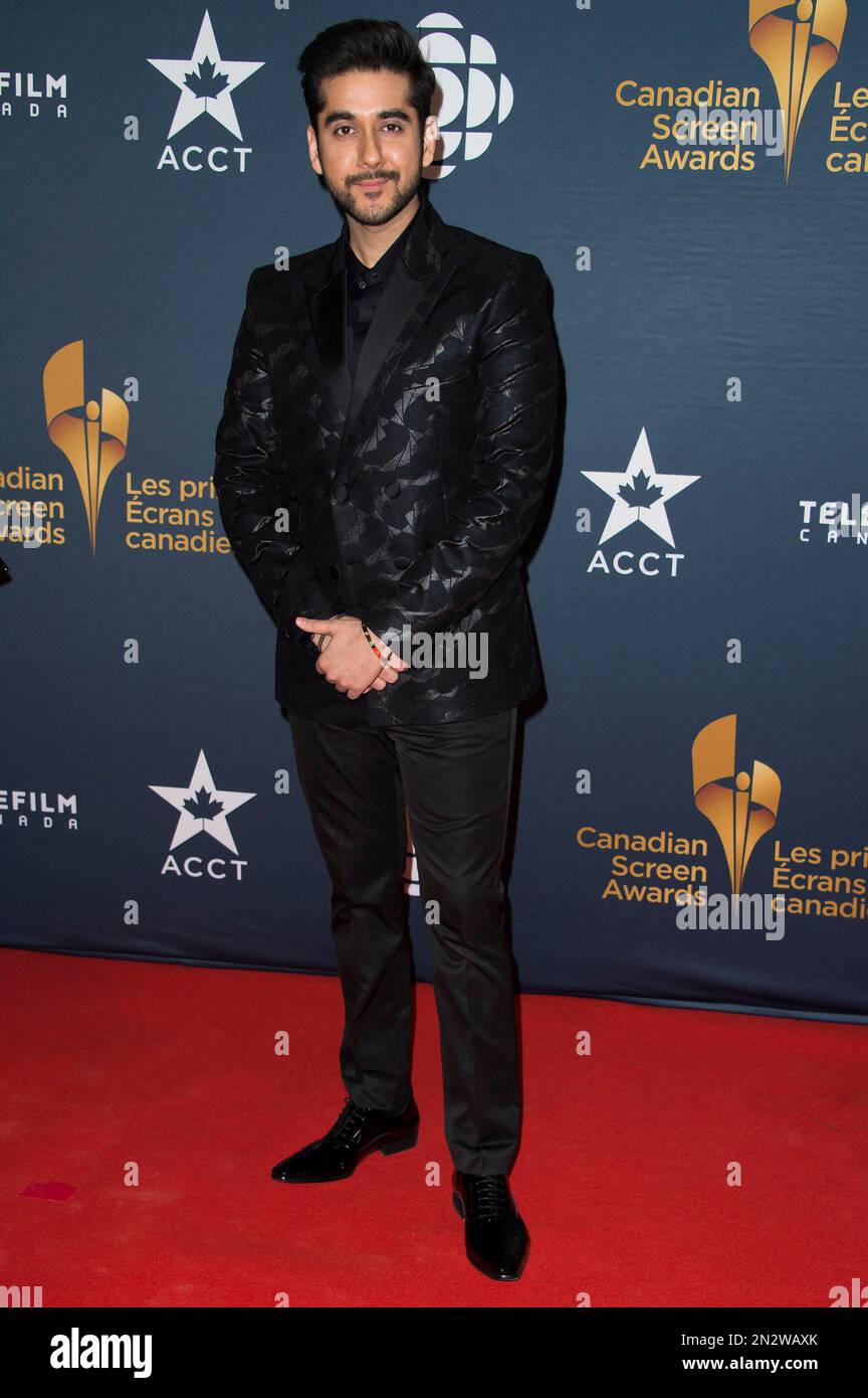 Vinay Virmani arrives at the Canadian Screen Awards on Sunday, March 1 ...