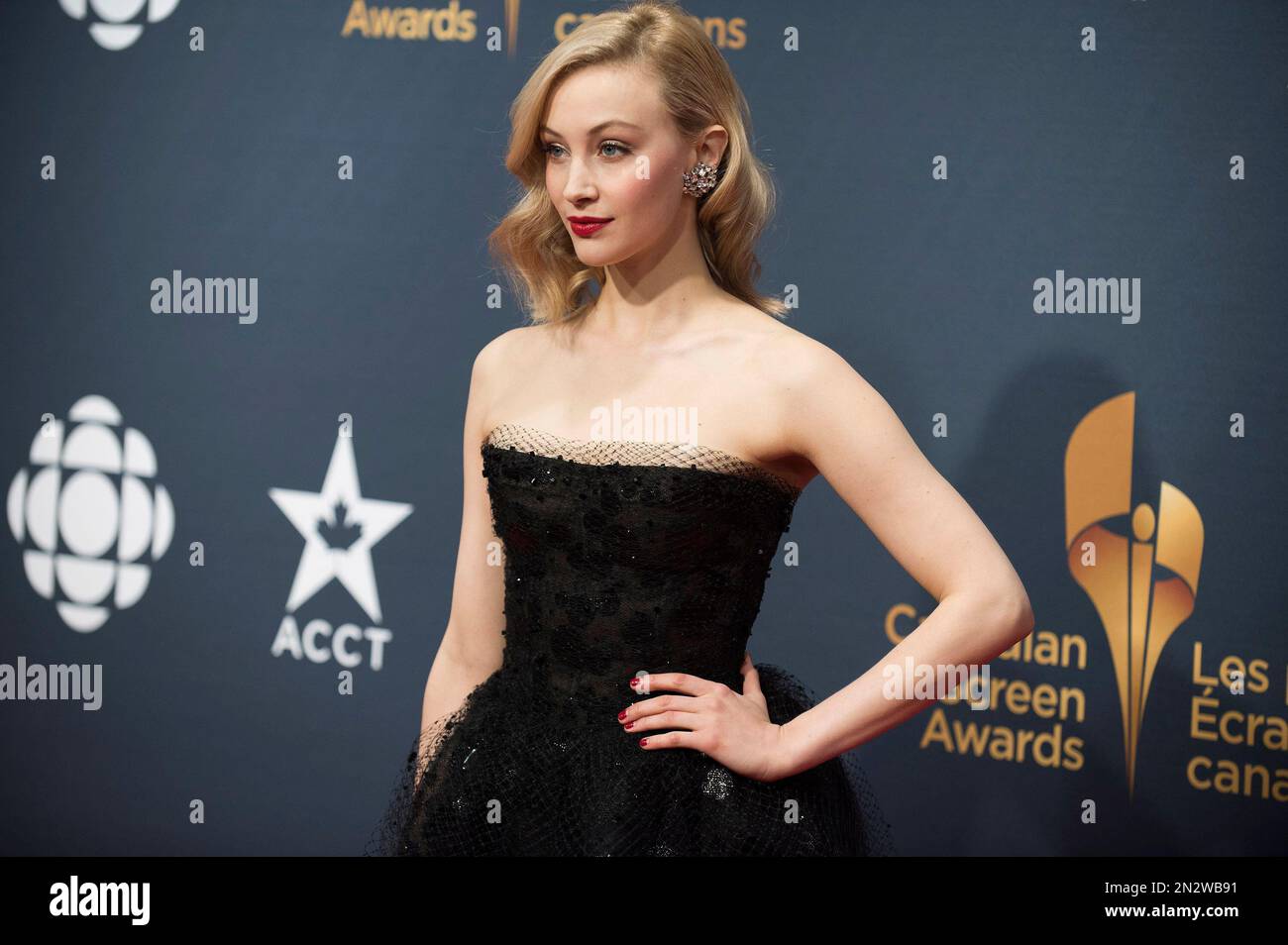 Sarah Gadon arrives at the Canadian Screen Awards on Sunday, March 1 ...