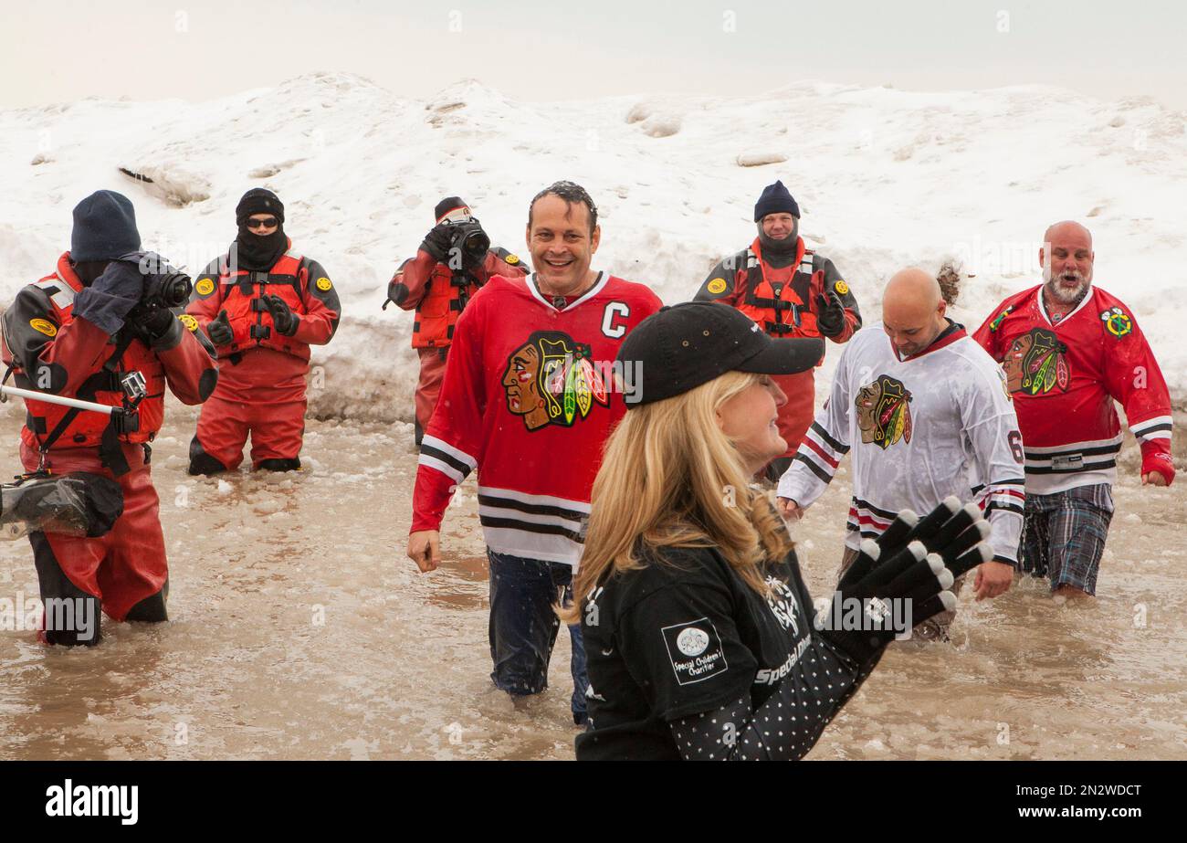 Vince Vaughn and Special Olympics Chicago President Casey Hogan take ...
