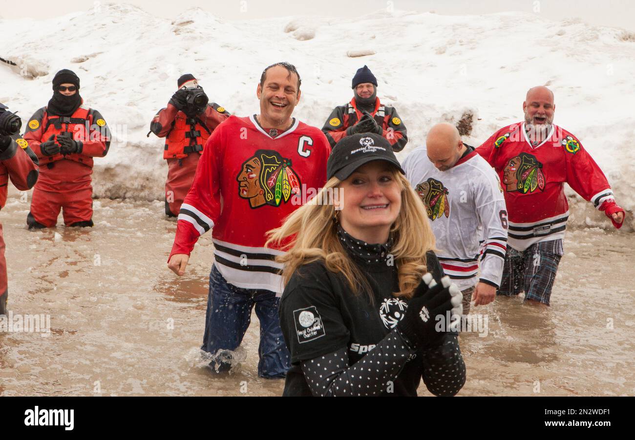 Vince Vaughn and Special Olympics Chicago President Casey Hogan take ...