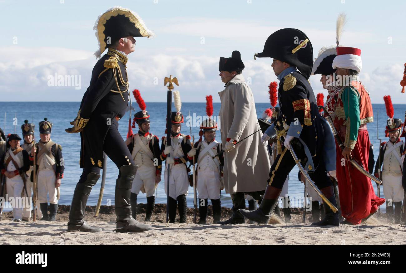 French Emperor Napoleon, performed by French actor Frank Samson ...