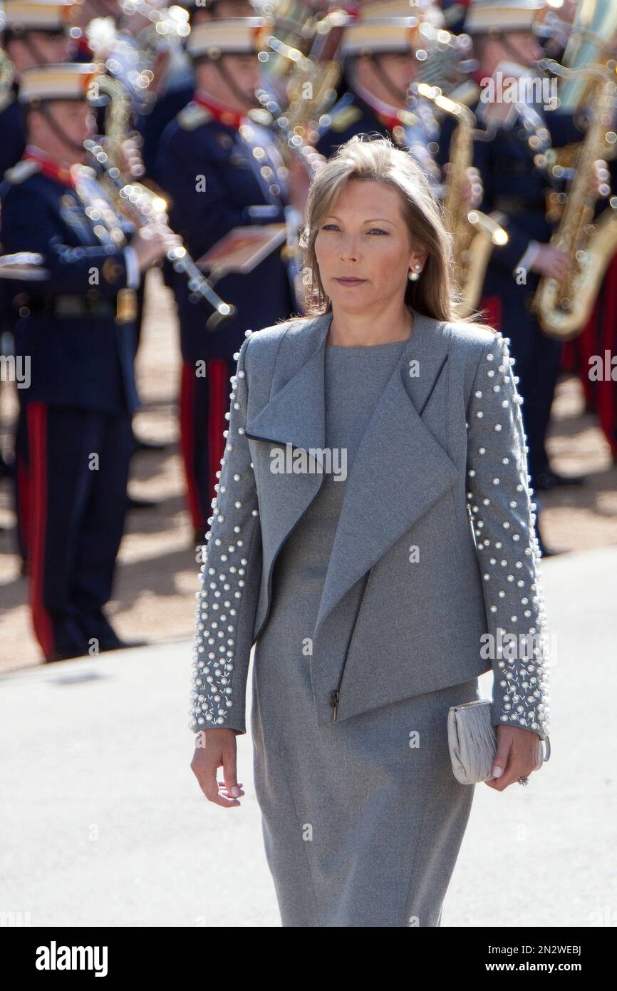 Maria Clemencia Rodriguez, walks during the official reception at El ...