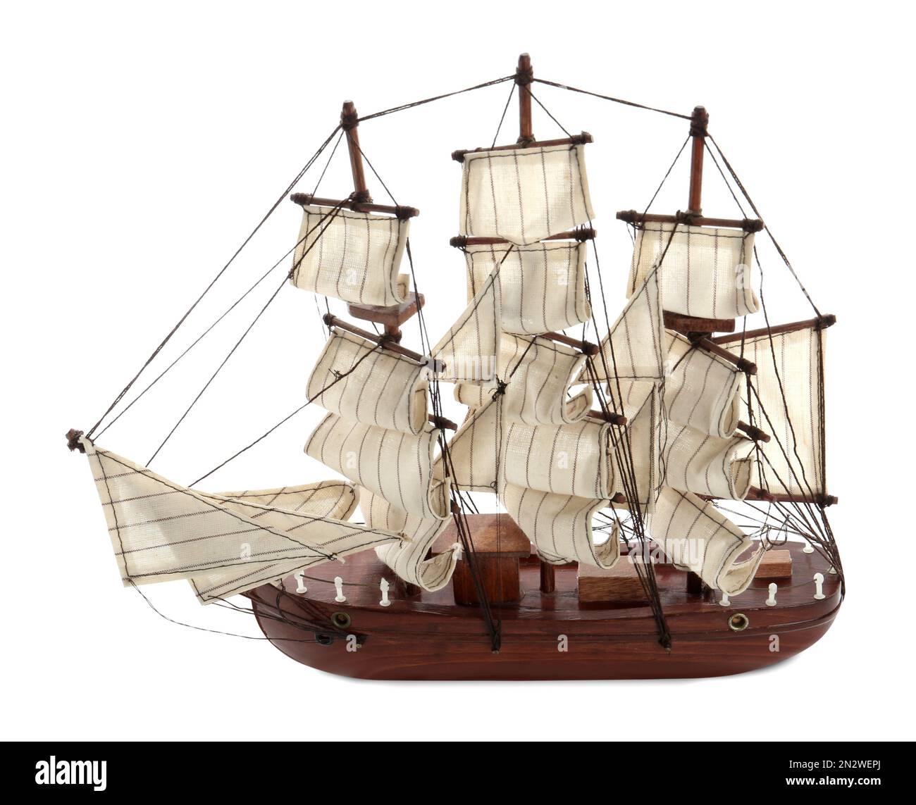Beautiful model sailboat Cut Out Stock Images & Pictures - Alamy