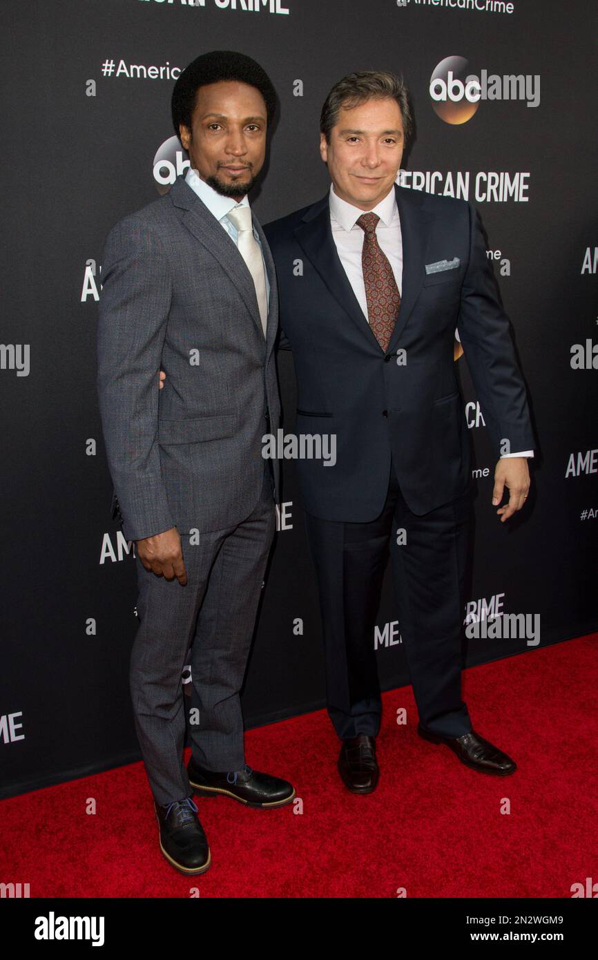 Elvis Nolasco, left, and Benito Martinez attend the LA Premiere of ...