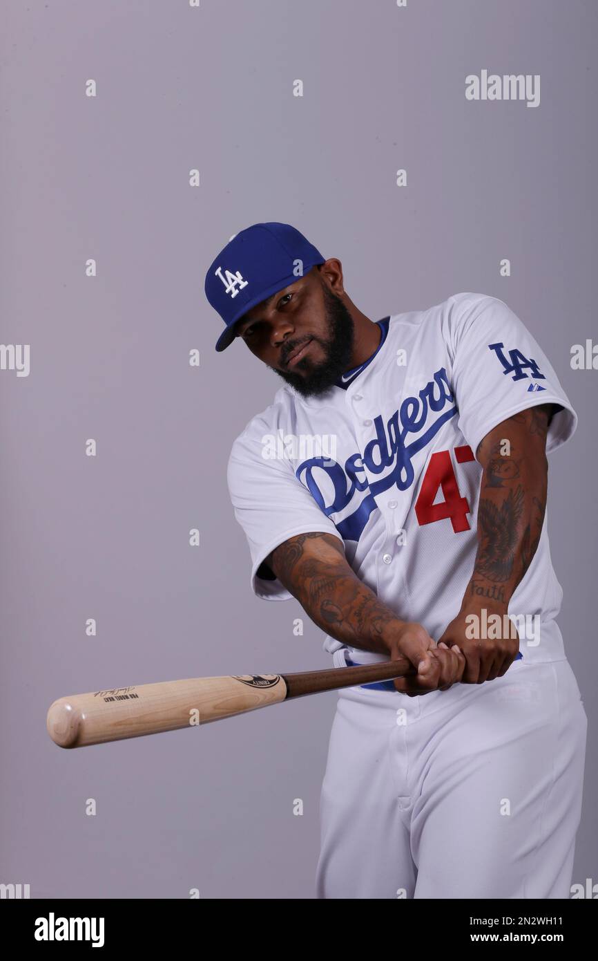 This is a 2015 photo of Howie Kendrick of the Los Angeles Dodgers ...