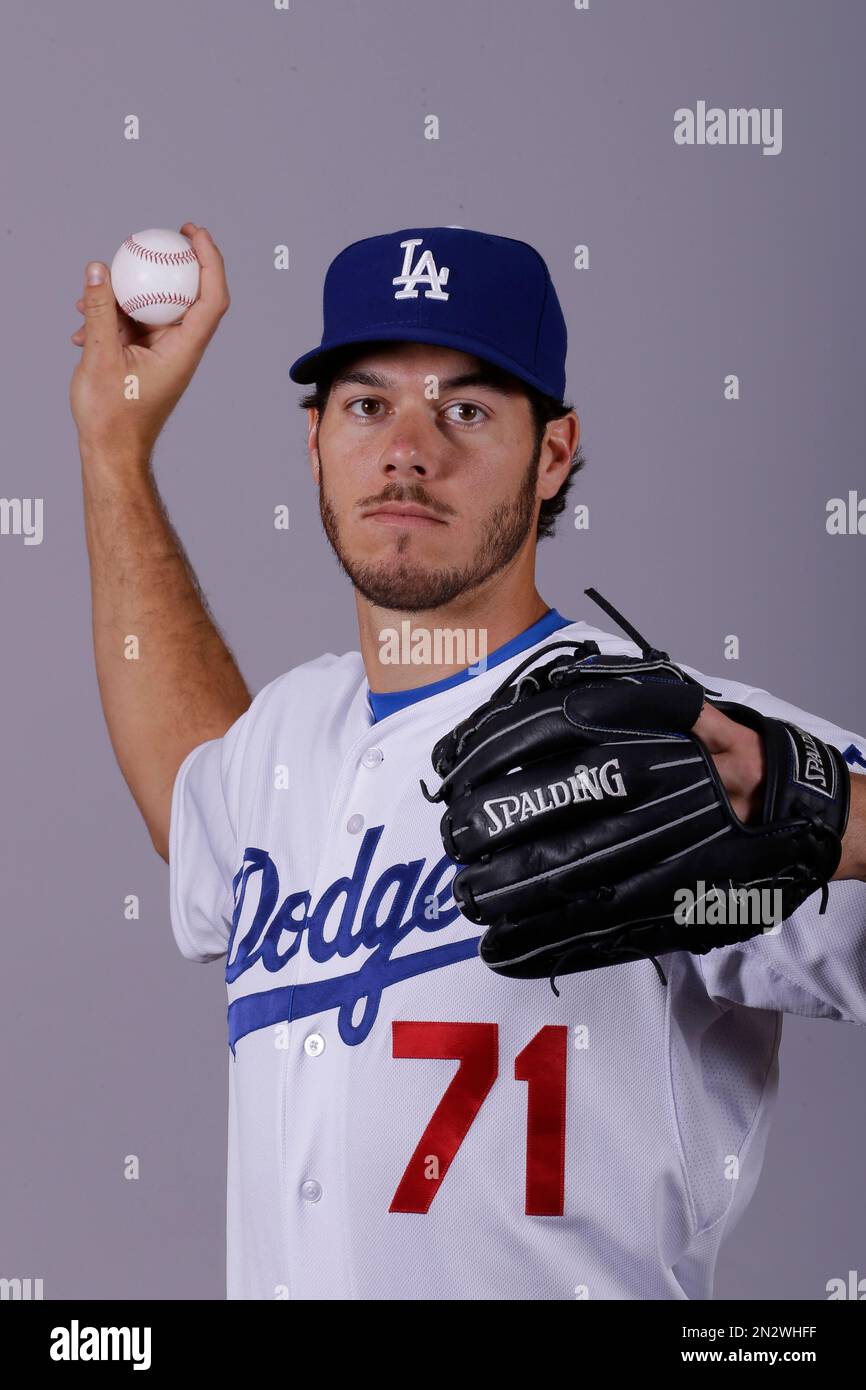 This is a 2015 photo of Josh Ravin of the Los Angeles Dodgers baseball ...