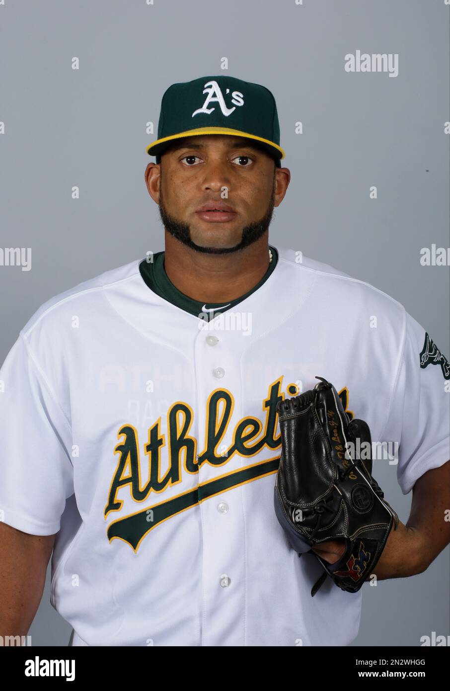 This is a 2015 photo of Angel Castro of the Oakland Athletics baseball ...