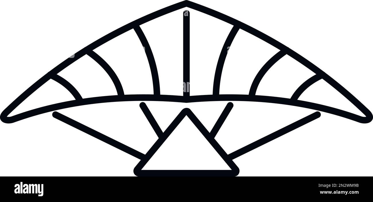 Airplane icon outline vector. Para air. Delta pilot Stock Vector Image ...