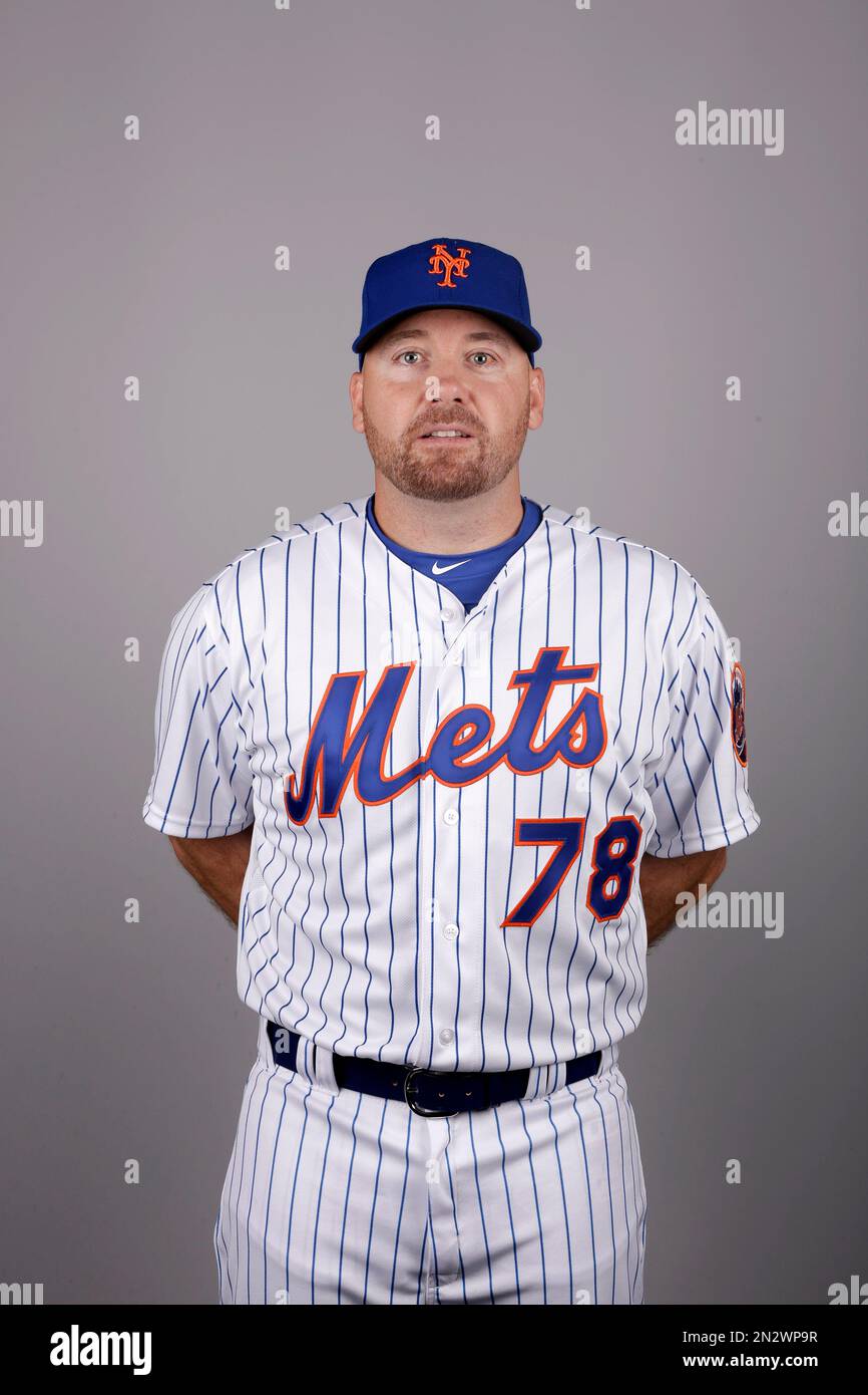 This is a 2015 photo of Eric Langill of the New York Mets baseball team ...