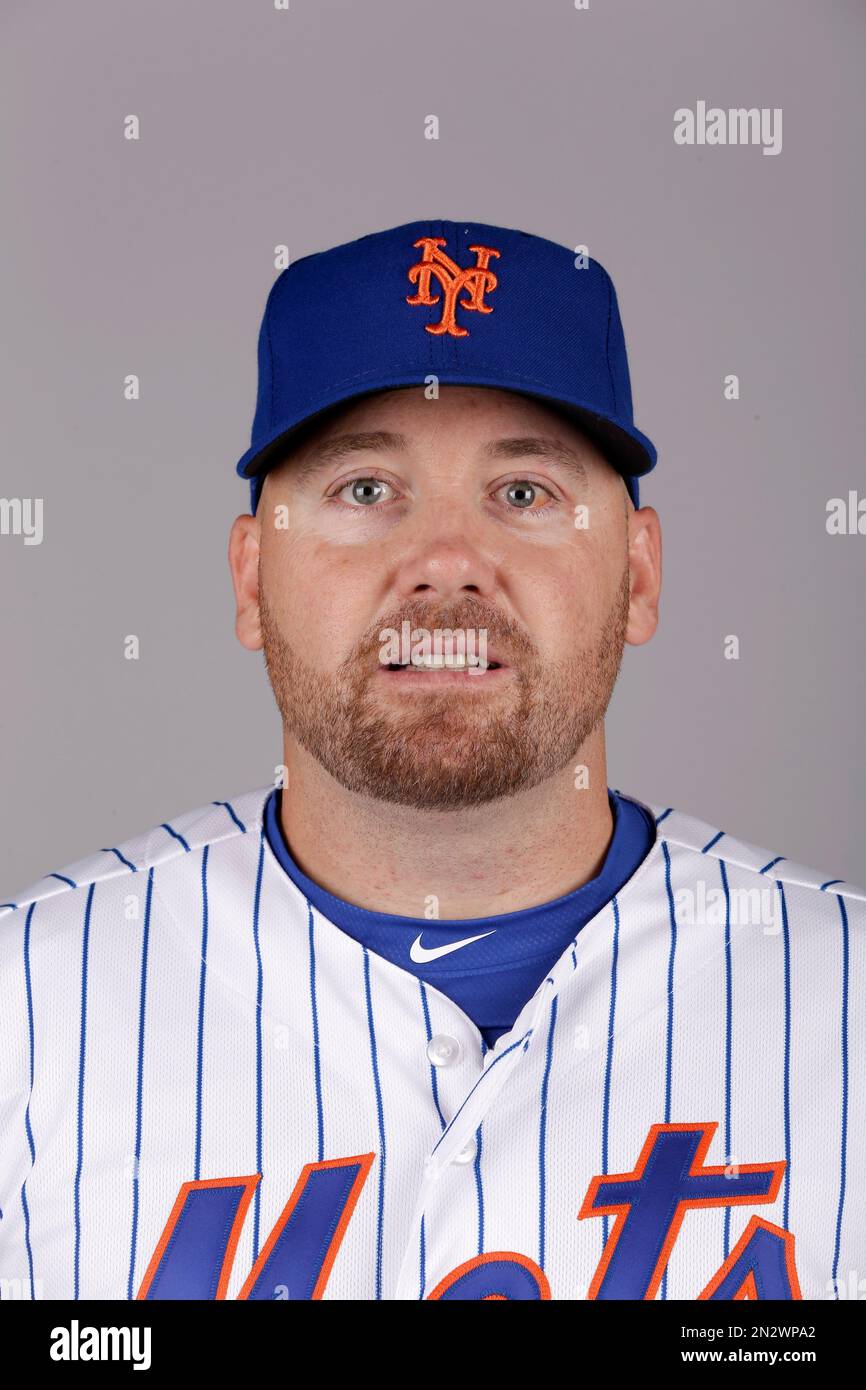 This is a 2015 photo of Eric Langill of the New York Mets baseball team ...