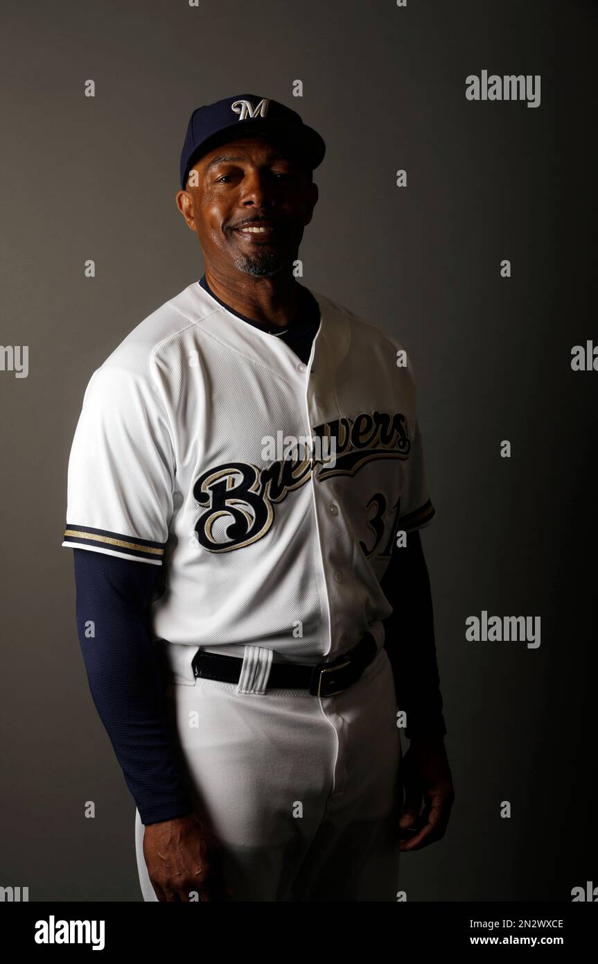 This is a 2015 photo of Milwaukee Brewers coach John Shelby. This image ...