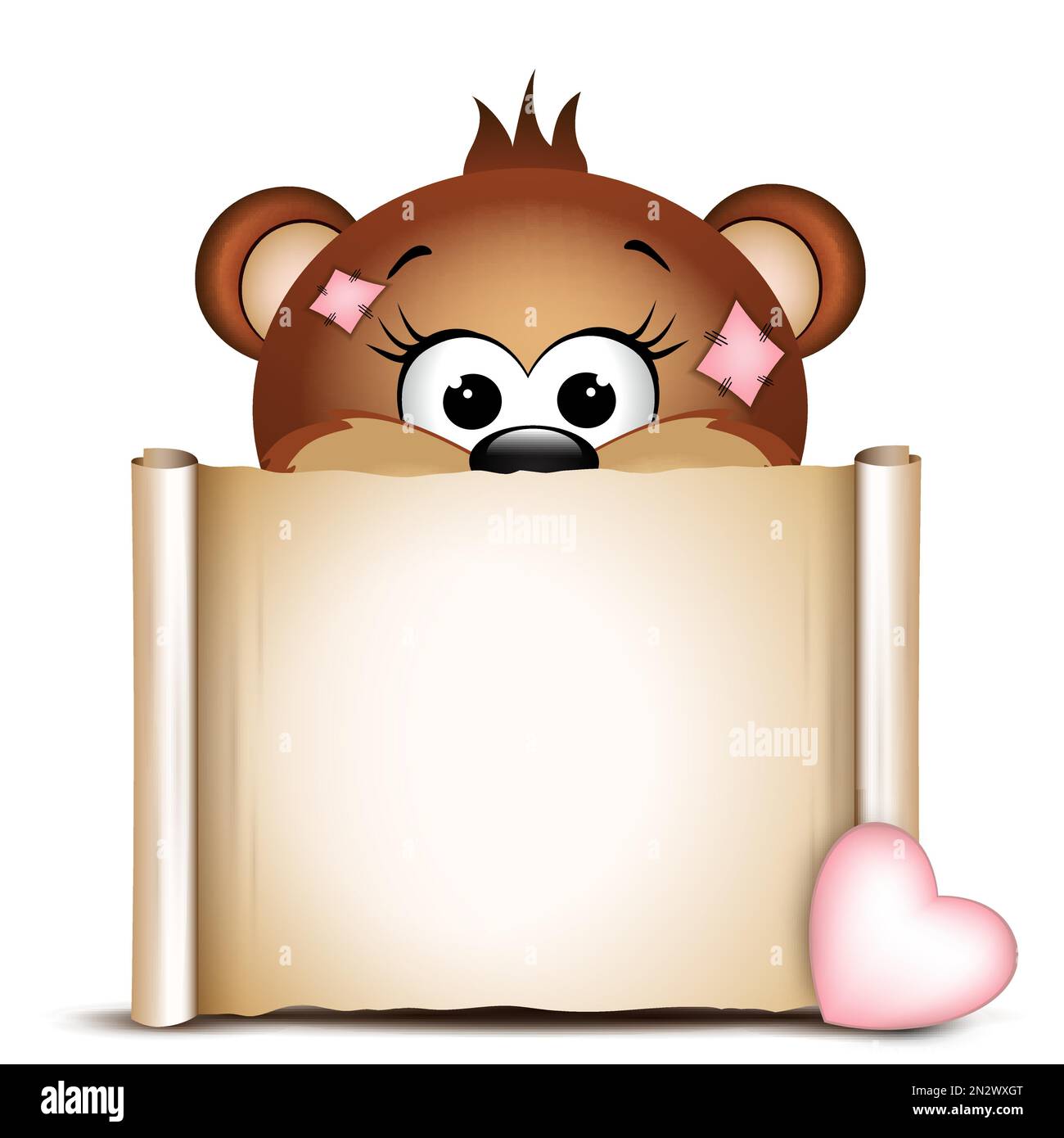 Paper scroll cartoon Stock Vector Images - Alamy