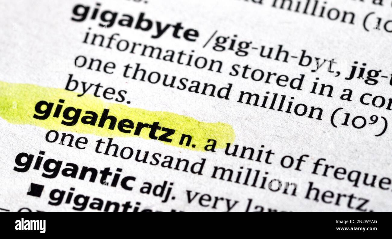 Gigahertz hi-res stock photography and images - Alamy