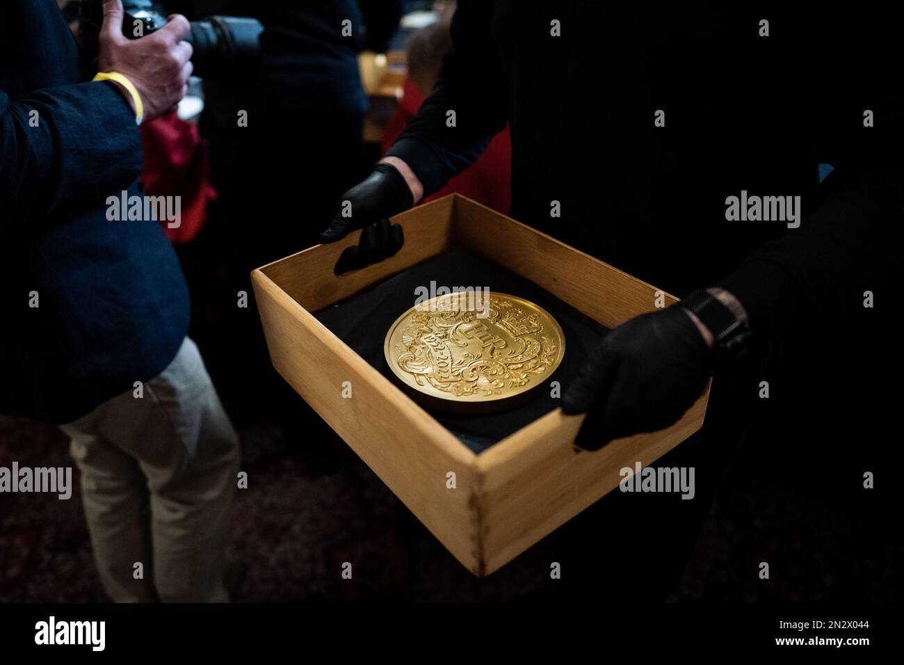 A 15kg coin produced to celebrate Her Late Majesty Queen Elizabeth II's ...