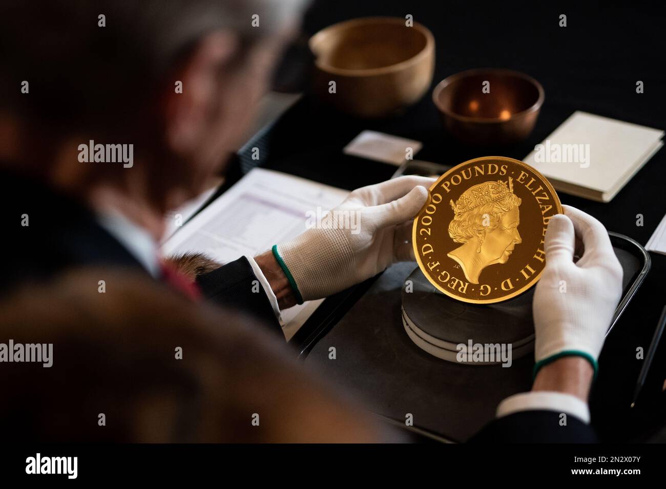 A 15kg coin produced to celebrate Her Late Majesty Queen Elizabeth II's ...