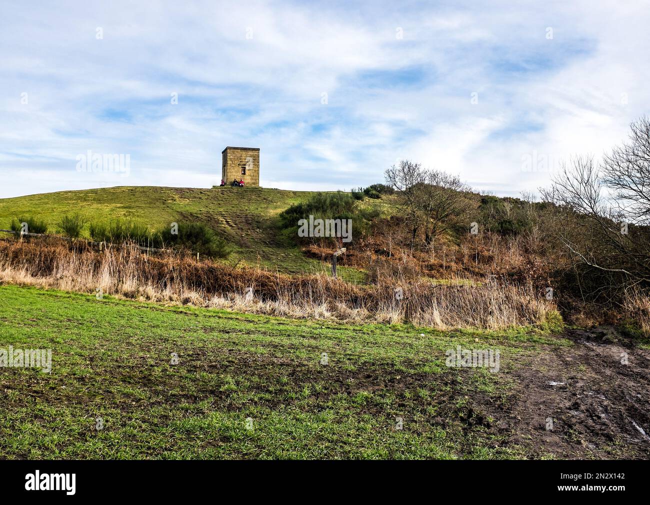 Billinge Hill is the highest point in the county of Merseyside, UK ...