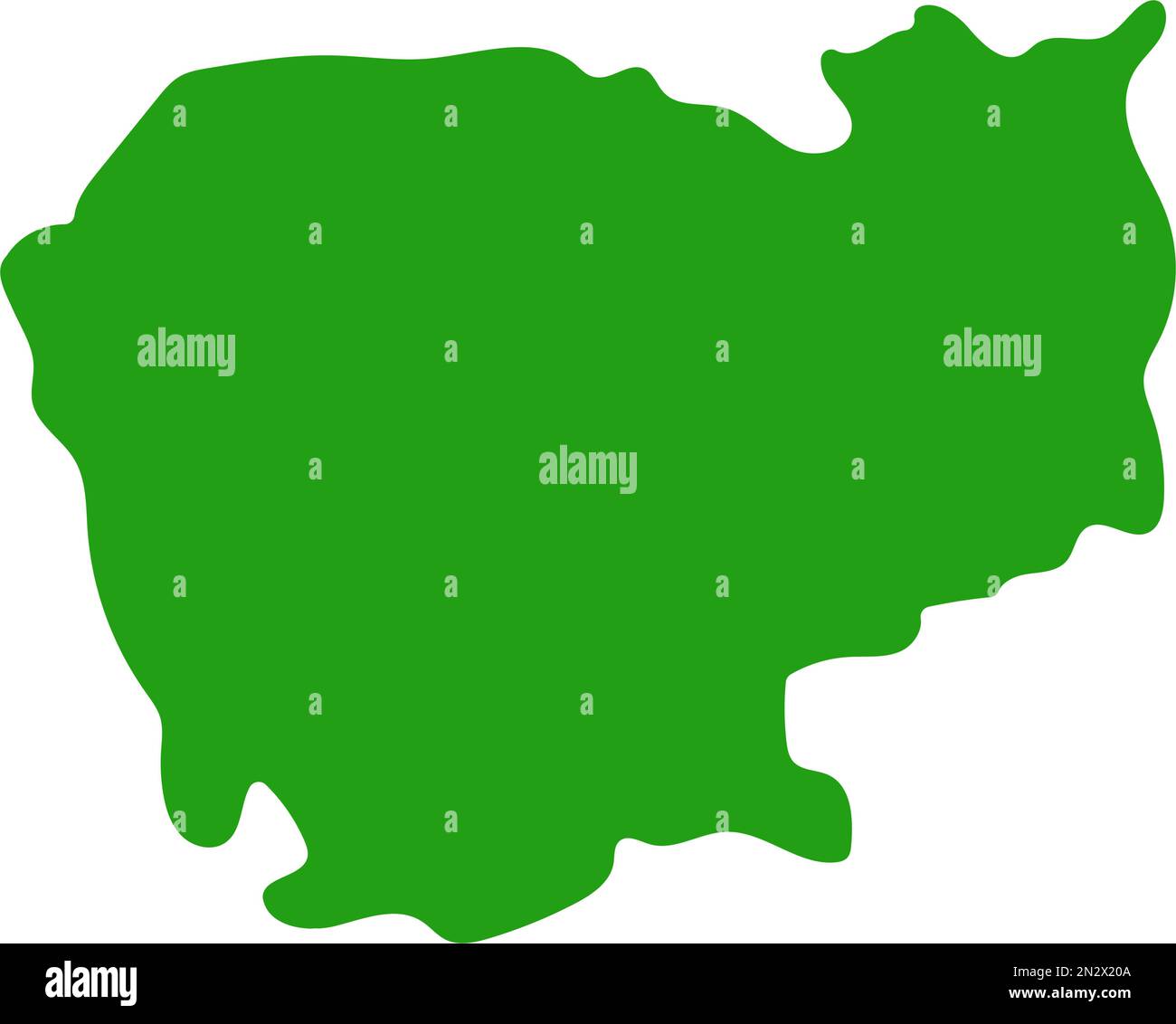 Cambodia map icon. Kingdom of Cambodia. Editable vector Stock Vector Image & Art - Alamy